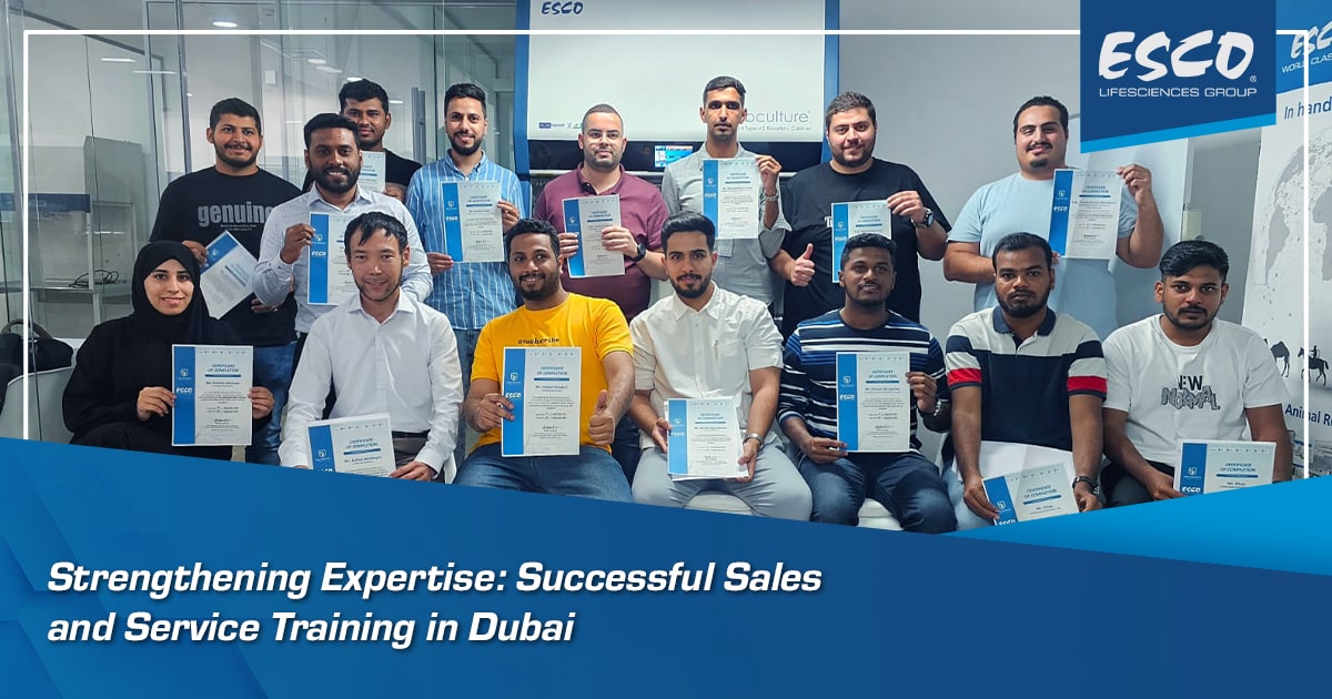 Sales and Service Training in Dubai Office | Esco Lifesciences